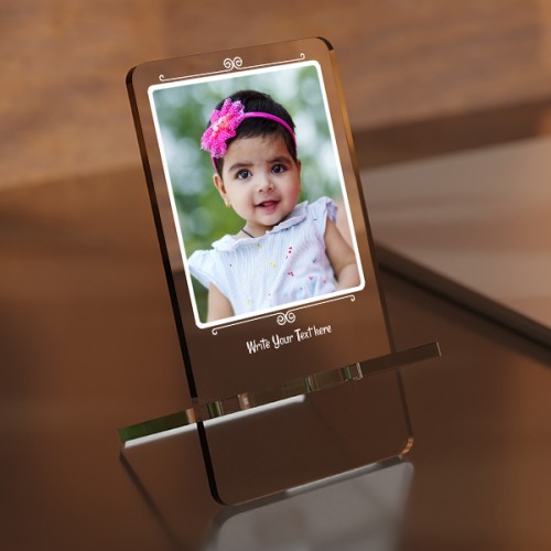 Personalized Acrylic Photo Phone Stand with your photo printing ...