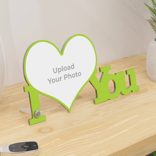 Buy I Love You Valentines Design Acrylic Photo Stand With Your Image