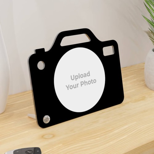 Buy Customized Acrylic Photo Stand With Image On Camera Design