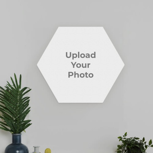 Full Pic Upload Design: Hexagon Aluminium Photo Frame with Image ...