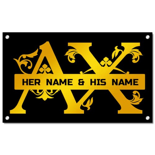 Buy Personalized Vintage Design Sign For Letters AX Couple Premium ...