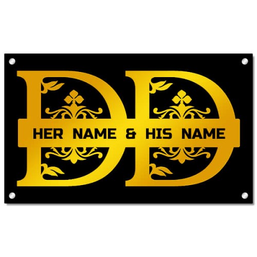 Buy Personalized Vintage Design Sign For Letters DD Couple Premium ...