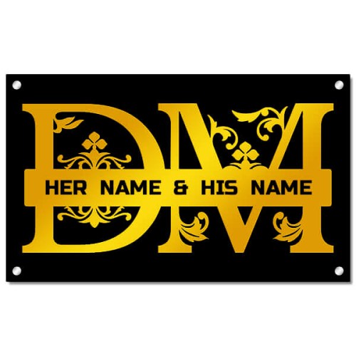 Buy Personalized Vintage Design Sign For Letters DM Couple Premium ...
