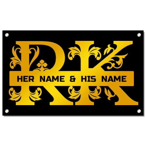 Buy Personalized Vintage Design Sign For Letters RK Couple Premium ...