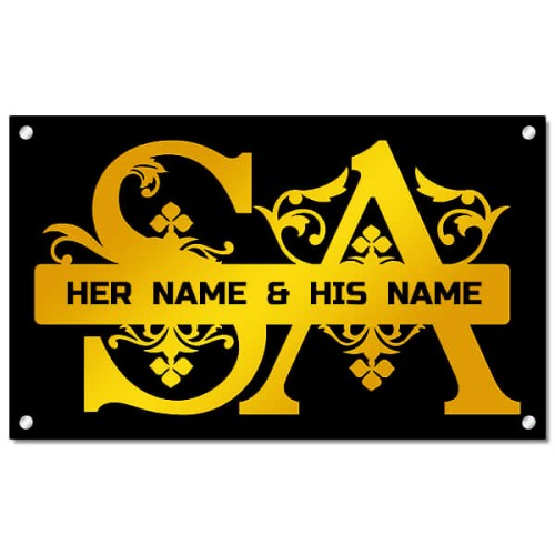 Buy Personalized Vintage Design Sign For Letters SA Couple Premium ...