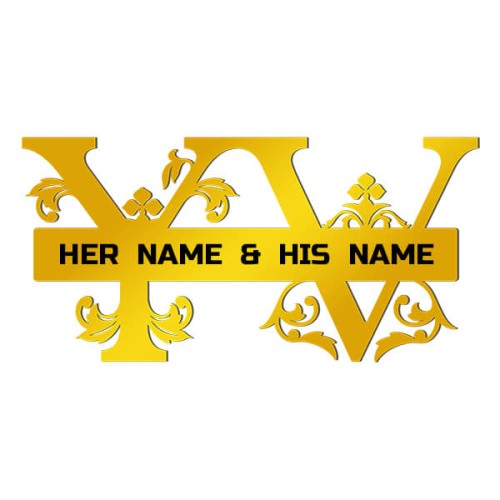 Buy Personalized Vintage Design Sign For Letters YV Couple Monogram ...