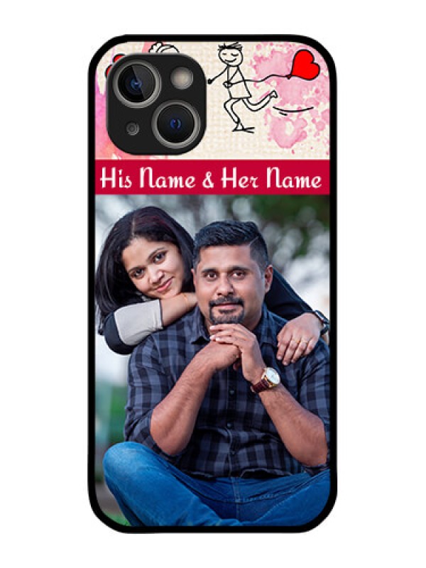 iPhone 14 Custom Glass Phone Case with Photo Printing | Personalized ...