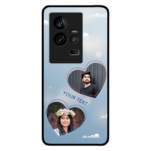 Buy iQOO 11 5G Custom Glass Mobile Case - Blue Color Couple Design
