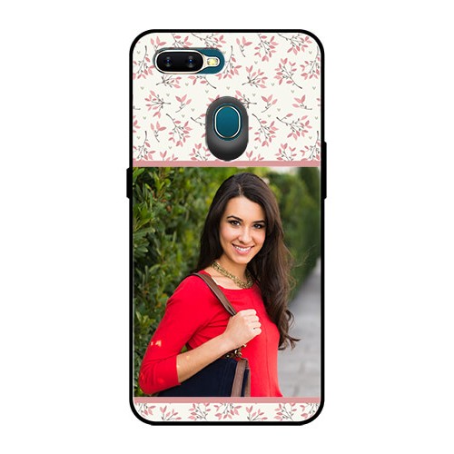 Buy Oppo A7 Custom Glass Phone Case - Premium Floral Design