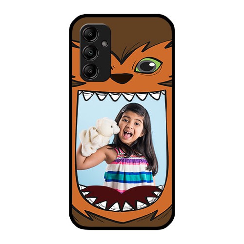 Buy Galaxy A14 5G Photo Printing on Glass Case - Owl Monster Back Case ...