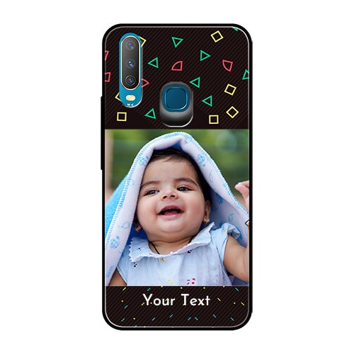 Buy Vivo Y12 Custom Glass Phone Case - with confetti birthday design