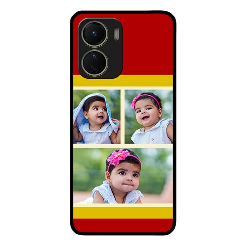 Buy Vivo Y56 5G Custom Glass Mobile Case - Multiple Pic Upload Design
