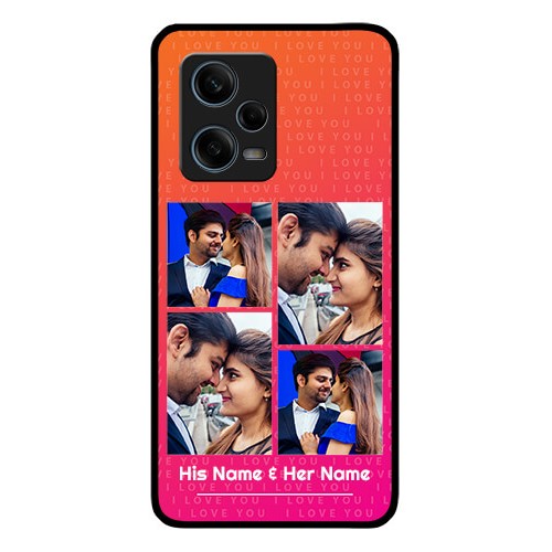 Buy Xiaomi Redmi Note 12 Pro Plus 5G Custom Glass Phone Case - I Love ...