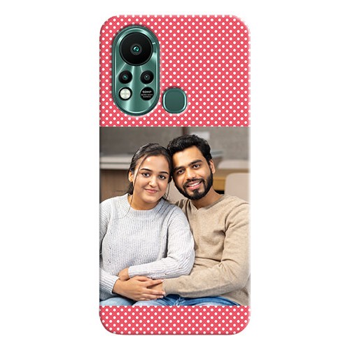 Buy Infinix Hot 11s Custom Mobile Case with White Dotted Design