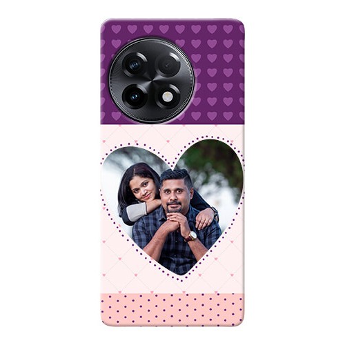 Buy OnePlus 11R 5G Mobile Back Covers: Violet Love Dots Design