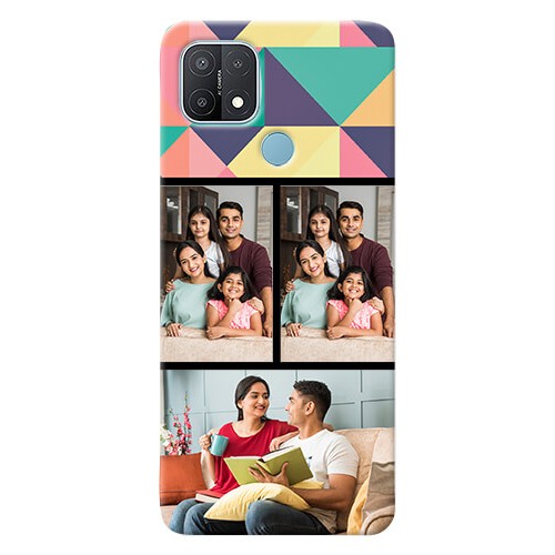 Buy Oppo A15s personalised phone covers: Bulk Pic Upload Design