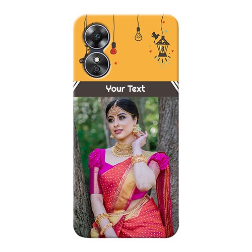 Buy Oppo A17 custom back covers with Family Picture and Icons