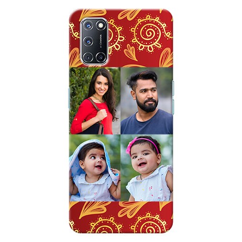 Buy Oppo A52 Mobile Phone Cases: 4 Image Traditional Design