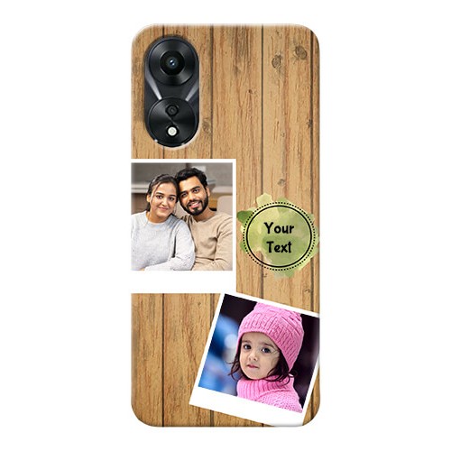 Buy Oppo A78 5G Custom Mobile Phone Covers: Wooden Texture Design