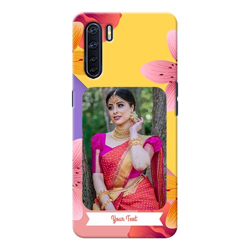 Buy Oppo F15 Mobile Covers: 3 Image With Vintage Floral Design