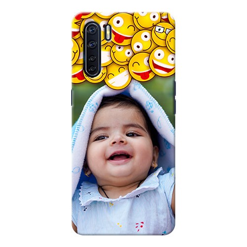 Buy Oppo F15 Custom Phone Cases with Smiley Emoji Design