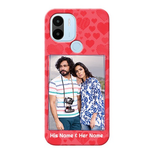 Buy Poco C51 Mobile Back Covers: with Red Heart Symbols Design