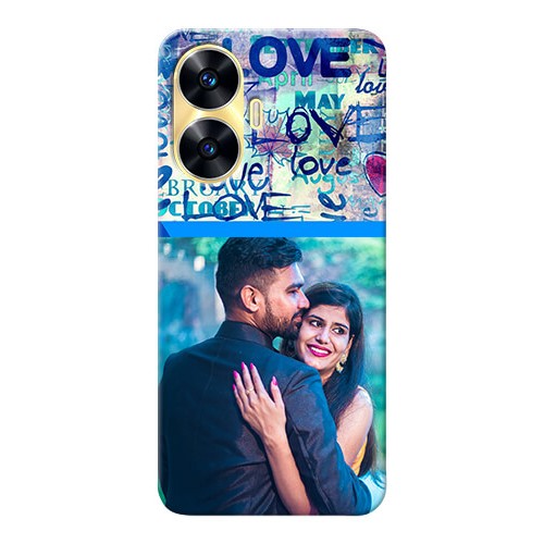 Buy Realme C55 Mobile Covers Online: Colorful Love Design