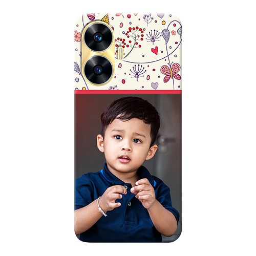 Buy Realme C55 phone back covers: Premium Floral Design