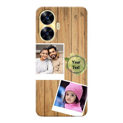 Buy Realme C55 Custom Mobile Phone Covers: Wooden Texture Design