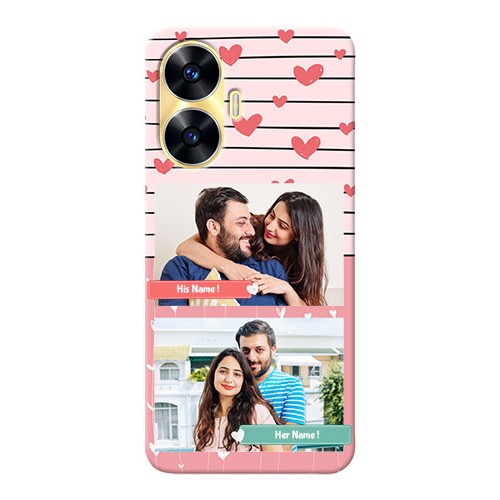 Buy Realme C55 custom mobile covers: Photo with Heart Design