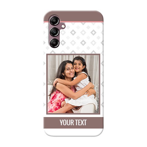 Buy Galaxy A14 custom back covers: Simple Diamond Design