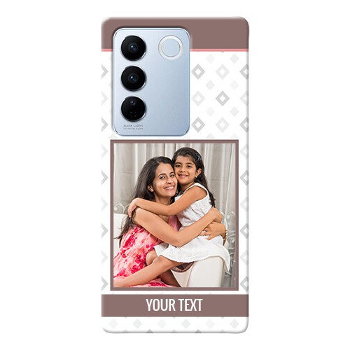 Buy Vivo V27 Pro 5G custom back covers: Simple Diamond Design