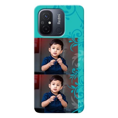 Buy Redmi 12C Mobile Cases with Photo and Green Floral Design