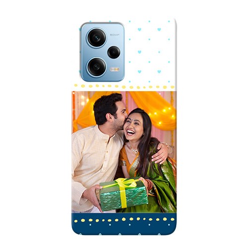 Buy Redmi Note 12 Pro 5G Phone Covers: White and Blue Abstract Design