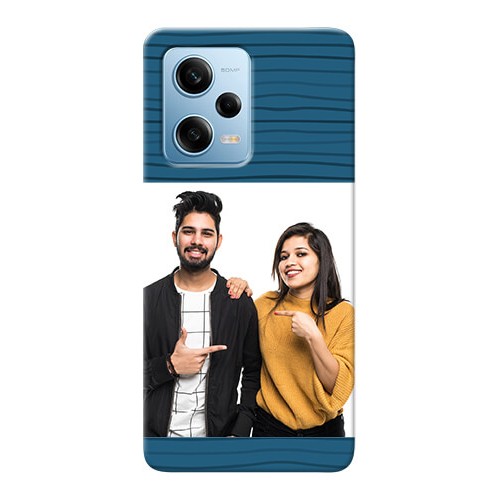 Buy Redmi Note 12 Pro 5G Custom Phone Cases: Blue Pattern Cover Design
