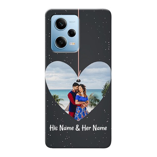Buy Redmi Note 12 Pro 5G custom phone cases: Hanging Heart Design