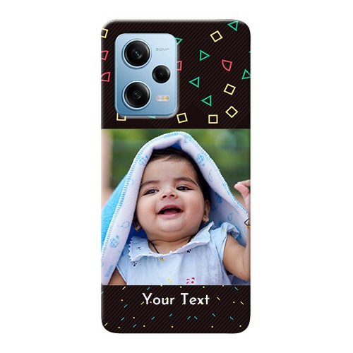 Buy Redmi Note 12 Pro 5G custom mobile cases with confetti birthday design