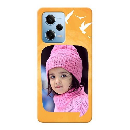 Buy Redmi Note 12 Pro 5G Phone Covers: Water Color Design with Bird Icons