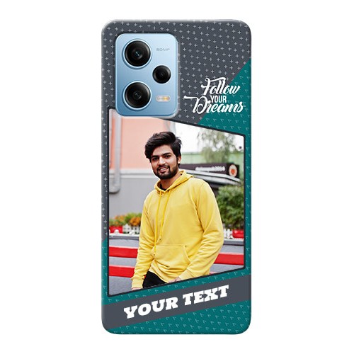 Buy Redmi Note 12 Pro 5G Back Covers: Background Pattern Design with Quote