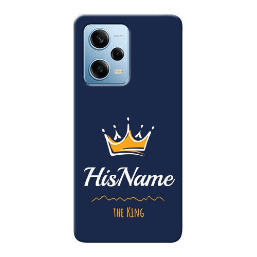 Buy Redmi Note 12 Pro 5G King Phone Case with Name