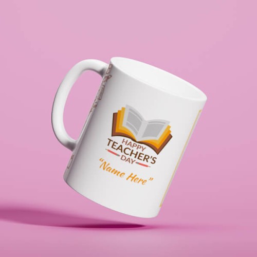 Happy Teacher's Day Design On Mug