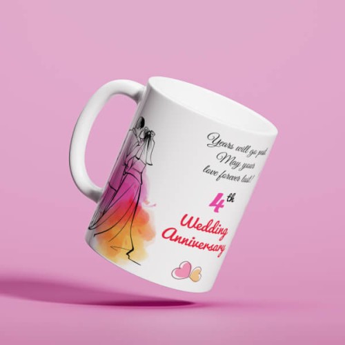 Wedding Anniversary Design On Mug