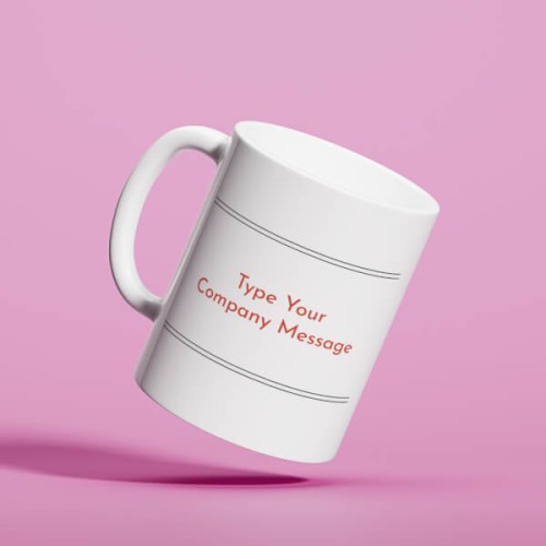 Company Mug With Custom Message Design On Mug
