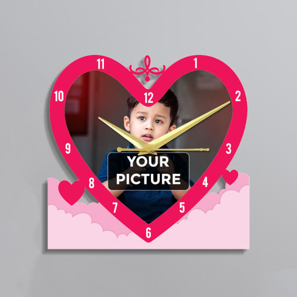 Personalized Acrylic Photo Wall Clocks with your photo printing ...