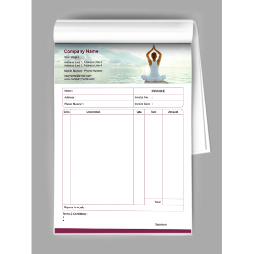 Yoga Bill Book Design