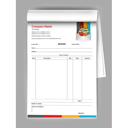 Construction Company Bill Book Design