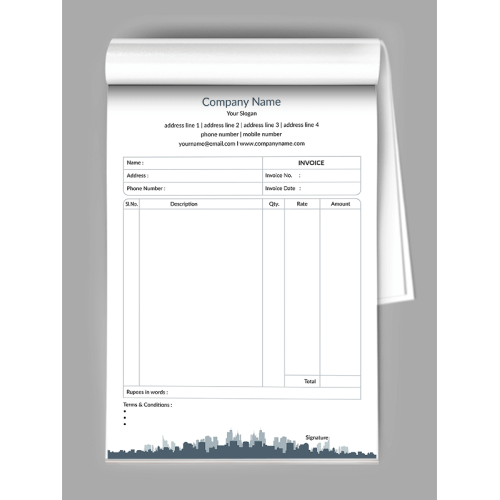Consultancy Bill Book Design