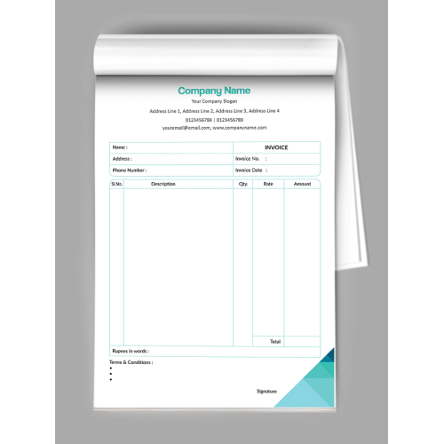 Professional Bill Book Design