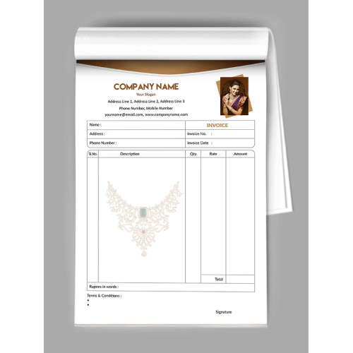 Jewellery Bill Book Design