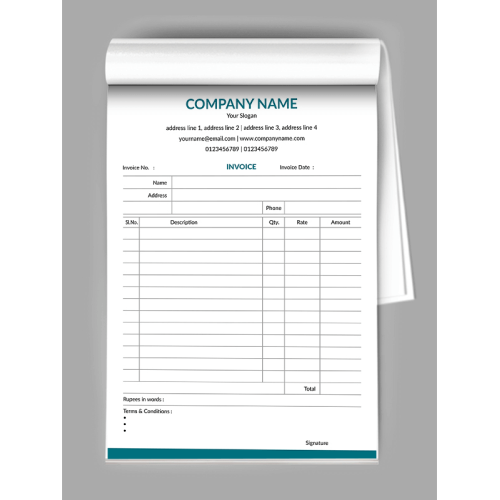 Doctor's Bill Book Design